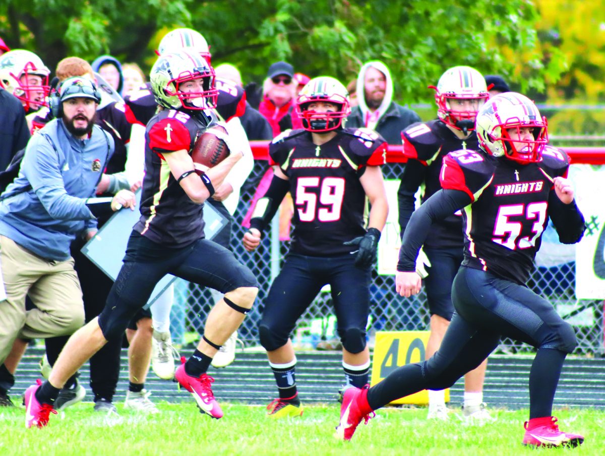 Knights football season ends in hard fought battle – The County Chronicle