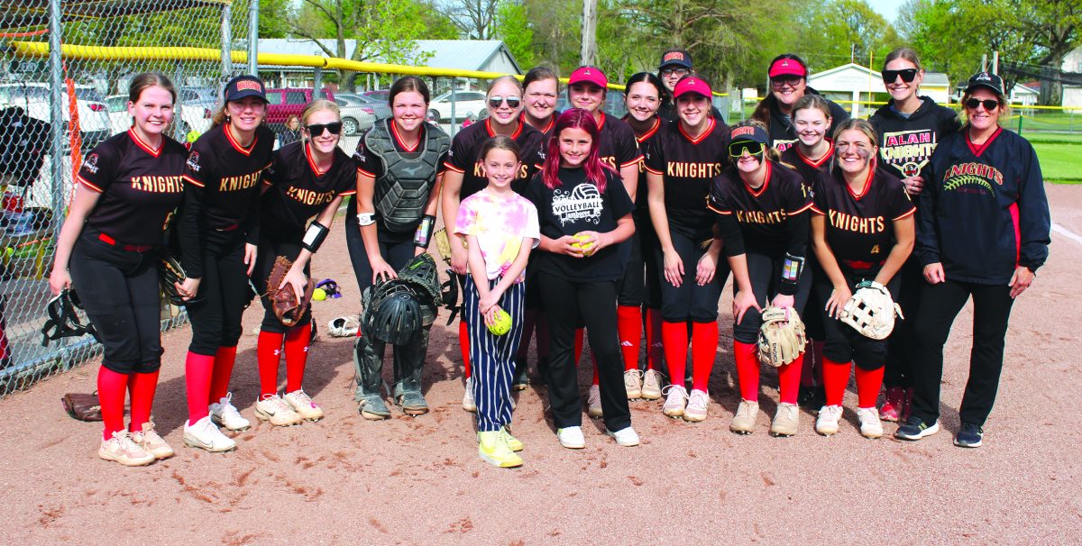 Sofia Williams and Sophia Trueblood throw out first pitch for ALAH ...